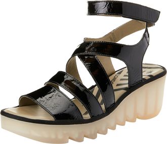 FLY London Fly London Damen Bafy485fly Sandale, Schwarz, 35 EU