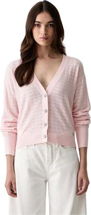 Guess Cardigan Nina - Femme - Pulls - Rose - Taille: 36 FR