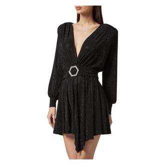 Philipp Plein Femme, Robes, Noir, Taille: 42 FR Short Dress Crystal