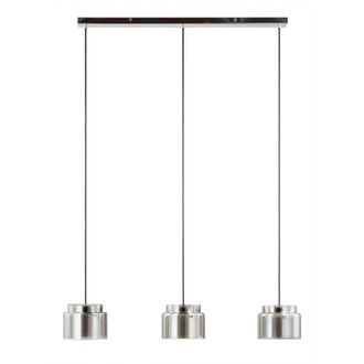 Lucande Pendelleuchte Diano (Design, Modern) in Alu aus Glas (3 flammig GX53) - Deckenlampe Esstischlampe H&auml;ngelampe H&auml;ngeleuchte Wohnzimmerleuchte