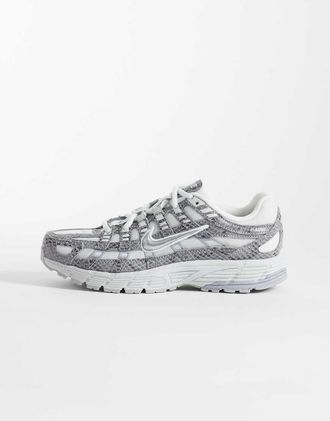 Nike P-6000 SE - Baskets - Blanc et imprim&eacute; serpent