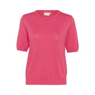Kaffe Raspberry O-Neck Pullover T-Shirt - - Knitwear - Damen - Rosa - S