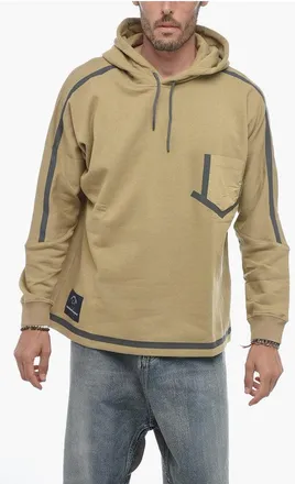 Paul & Shark WHITE MOUNTAINEERING Brushed Cotton Hoodie with Breast Pocke size S