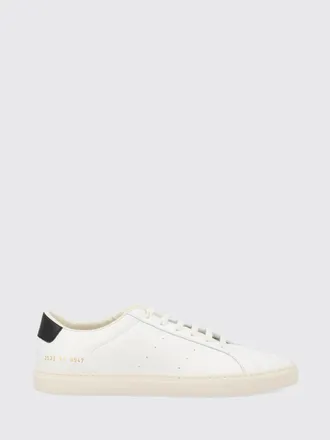 Common Projects Baskets basses Achilles en cuir lisse avec logo imprim&eacute;
