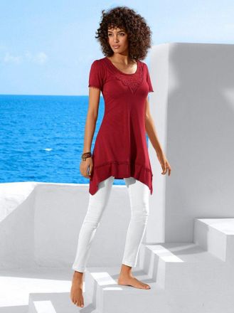Heine T-Shirt Longshirt Kurzarm
