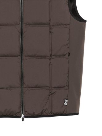 Emporio Armani Quilted Down Vest - Brown