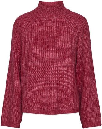 Pieces Pcnell Ls High Neck Knit Noos