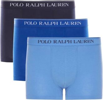 Polo Ralph Lauren Homme, Sous-v&ecirc;tements, Bleu, Taille: S Lot de 3 Boxers Tons Bleus