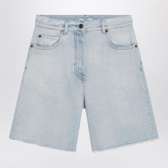 Prada Hellblaue Denim-Bermudashorts