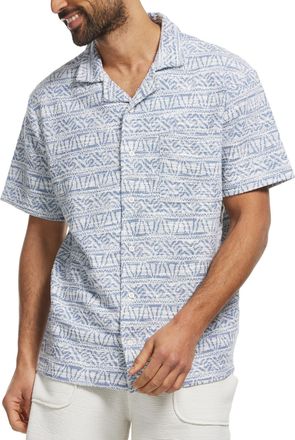 Indicode Herren INProvo Kurzarmhemd mit Kent-Kragen | Herrenhemd f&uuml;r M&auml;nner China Blue, XXL