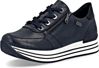 Remonte Damen Low-Top Sneaker D0700, Frauen Halbschuhe,lose Einlage,wasserabweisend,remonteTEX,Freizeit,sportlich,straßenschuhe,blau (14),39 EU