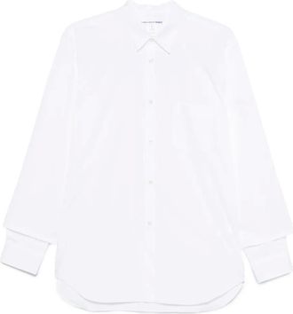 Comme Des Garçons Hemd mit doppelten Manschetten - Weiß