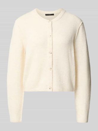 Oui Strickjacke mit Rundhalsausschnitt und Knopfleiste