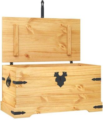 vidaXL Coffre de rangement Pin mexicain Gamme Corona 91x49,5x47 cm