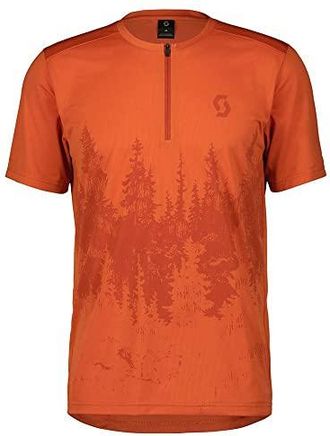 Scott Scott Trail Flow Zip Maillot de cyclisme court Orange braze 2023 : Taille : M (46/48)
