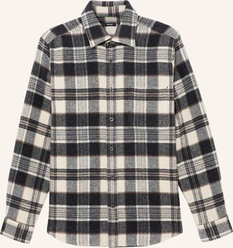 Reiss Reiss Flanell-Overjacket Crosby grau