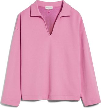 Armedangels Damen Sweatshirt Oversized Fit aus Bio-Baumwolle NAIRAA Oversized Fit Raspberry Pink