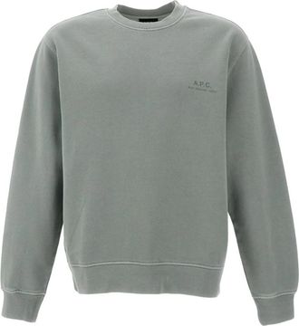 A.P.C. Rundhals-Sweatshirt - - Sweatshirts & Hoodies - Herren - Gr&uuml;n - S