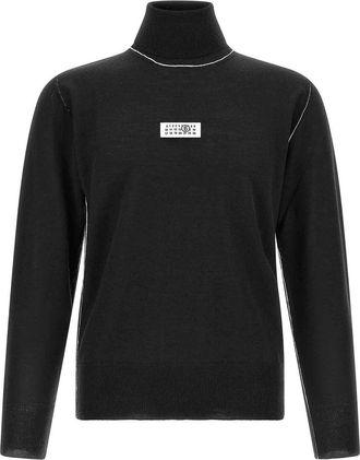 Maison Margiela Pull Col Roul&eacute; - Noir