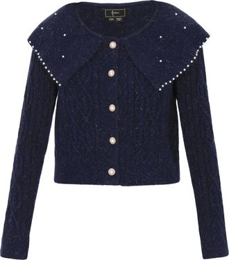 Faina Strickjacke Frauen Marine