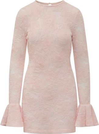 Rotate Rotate Birger Christensen, Femme, Robes, Rose, Taille: 38 FR Mesh Mini Dress