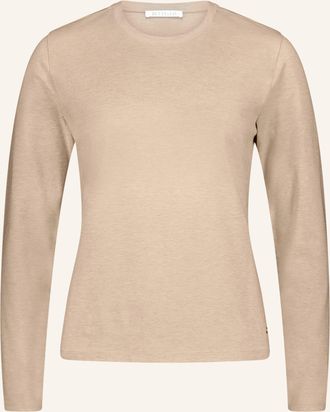 Betty&Co Betty&Co Casual-Shirt Mit Rundhalsausschnitt beige