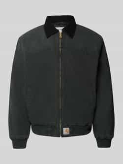 Carhartt Work in Progress Jacke mit Rei&szlig;verschluss und Label-Detail Modell Santa Fe
