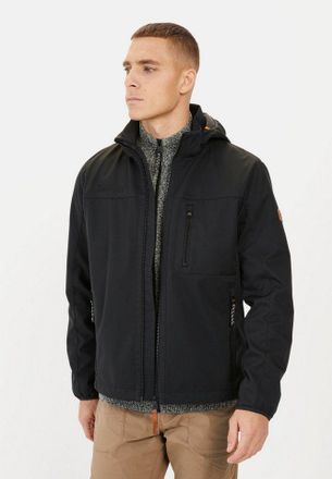 Camel Active Softshelljacke mit abnehmbarer Kapuze Langarm Reflektierende Details