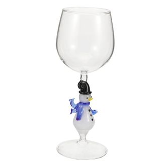 Pretyzoom Schneemann-weihnachtsweinbecher Festlicher Partykelch Schneemann-thema 170 Ml Elegantes Glas F&uuml;r Feiern