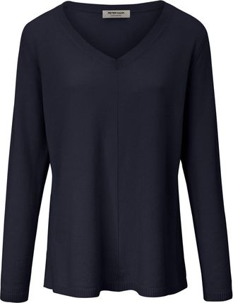 Peter Hahn V-Pullover aus 100% Premium-Kaschmir Peter Hahn blau
