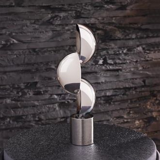 Gilde Skulptur Harpo aus Glas, glänzend, schwarz-weiß, 33 cm hoch, 12 cm breit, 7 cm tief