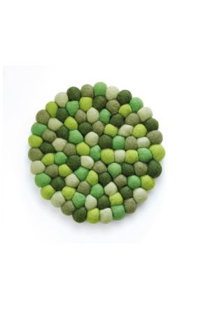 cilio Topfuntersetzer Lana, Grün, Textil, rund, Wohntextilien, Tischwäsche, Untersetzer