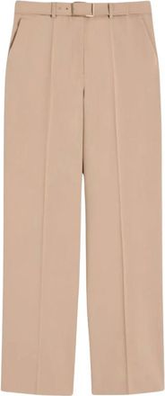 Sportmax Femme, Pantalons, Beige, Taille: 38 FR Abituro Wide Pantalons