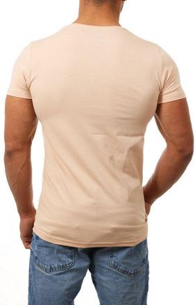 Young & Rich T-Shirt Herren Uni Basic rundhals Ausschnitt Unterziehshirt 1701 Rundhalsauschnitt unifarben kurzarm regular fit