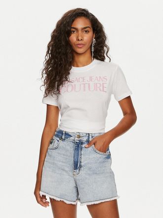 Versace Jeans Couture T-Shirt 76HAHG03 Wei&szlig; Regular Fit