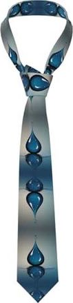 Generic Cravate Fond De Goutte DEau R&eacute;glable Tie Tendance Cravates Homme Pour Affaires C&eacute;l&eacute;brations Mariage