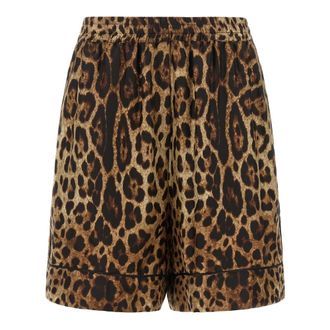 Dolce & Gabbana Animal Print Shorts - - Shorts - Damen - Braun - L