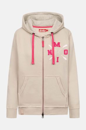 Derbe Derbe Sweatjacke Moin X Damen Beige Zip Hoodie GOTS