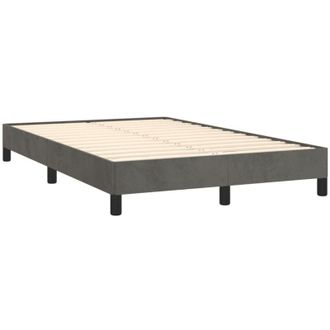 vidaXL Cadre de lit sans matelas gris fonc&eacute; 120x190 cm velours Vidaxl