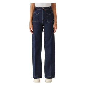 Polo Ralph Lauren Femme, Jeans, Bleu, Taille: W24 Wide Jeans