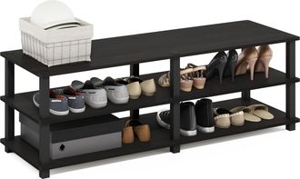 Furinno Moretti Moderner Lifestyle-Studienschreibtisch, 132cm breit, Französische Eiche Grau