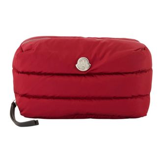 Moncler Rote Caradoc Kulturbeutel - - Bags - Damen - Rot - ONE SIZE
