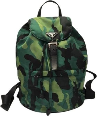 Prada unisex, Pre-owned, Vert, Taille: ONE Size Sac &agrave; dos Vintage Pre-owned