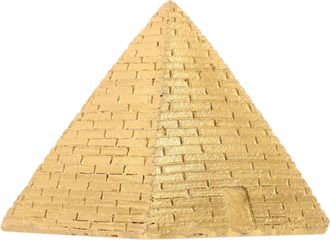 Cabilock DOITOOL Miniatur Pyramide aus Robustem Kunstharz Dekorative &Auml;gyptische Skulptur in Gold f&uuml;r Wohn und B&uuml;rodekoration Realistische Alt&auml;gyptische Figur a