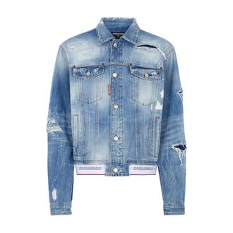 Dsquared2 Over Denim Jacket - - Jackets - Herren - Blau - L