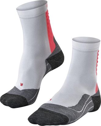 Falke Damen Laufsocken Achilles W So Funktionsmaterial schützt die Achillessehne 1 Paar, Weiß White-Red 2028, 39-40