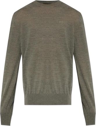 Dsquared2 Homme, Pulls, Beige, Taille: L Wool Crewneck