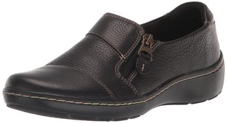 Clarks Cora Harbor Schuhe für Damen, Kolorit Black Leather, Größe: 37.5 EU Weit