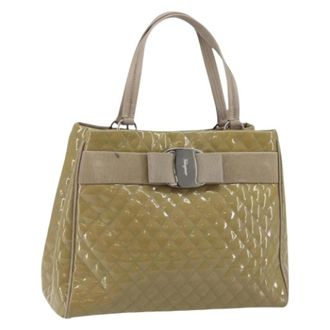 Ferragamo Pre-owned Handbag - Femme - Pre-owned - Vert - Taille: ONE Size