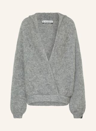 10 Days Strick-Hoodie Mit Alpaka grau